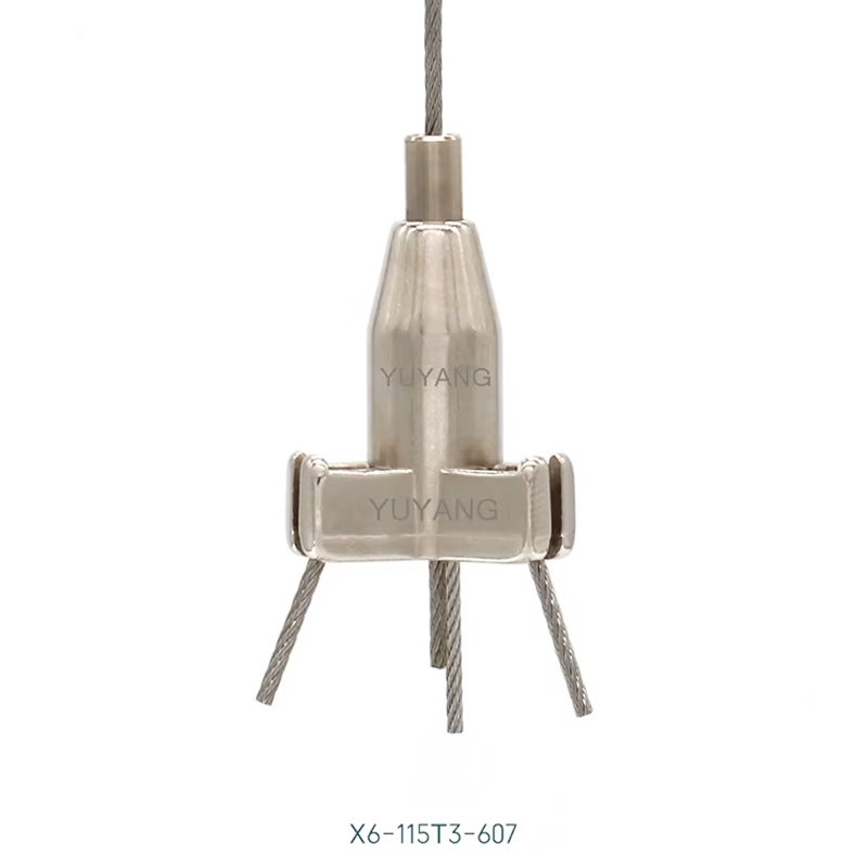 1 Into 3 Wire Rope Gripper Rust Resistance Cross Cable Grippers ...