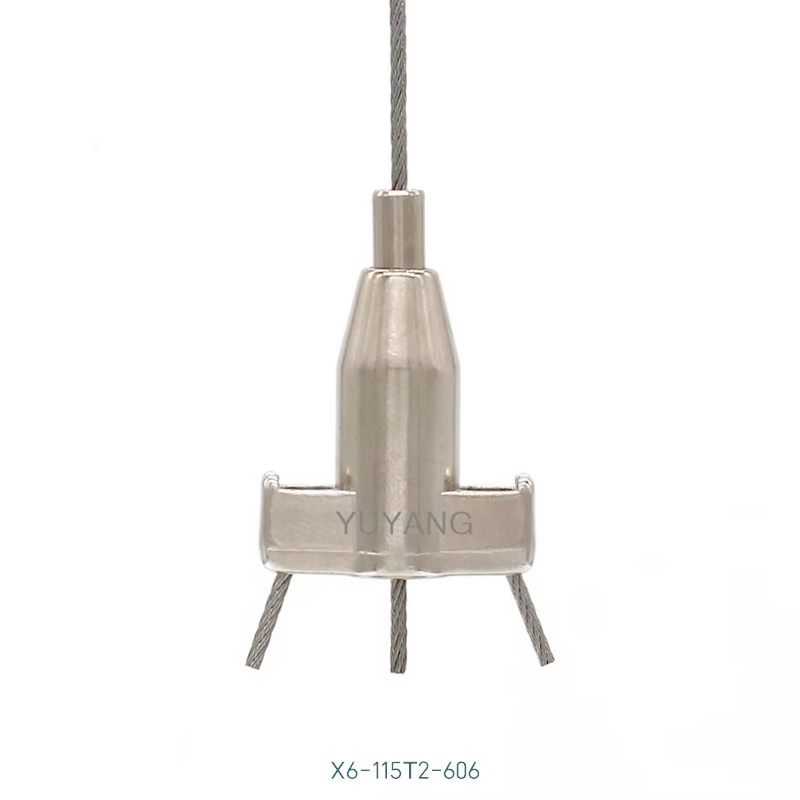 Bifurcated Brass Cable Gripper Customizing With Steel Hanging Wire