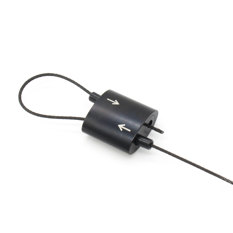 Black Steel Cable Gripper Adjustable Length Two Way Looping Cable Grippers